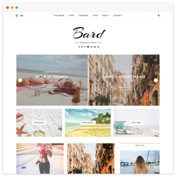 Bard Blog – Pro Version - WP Royal Themes